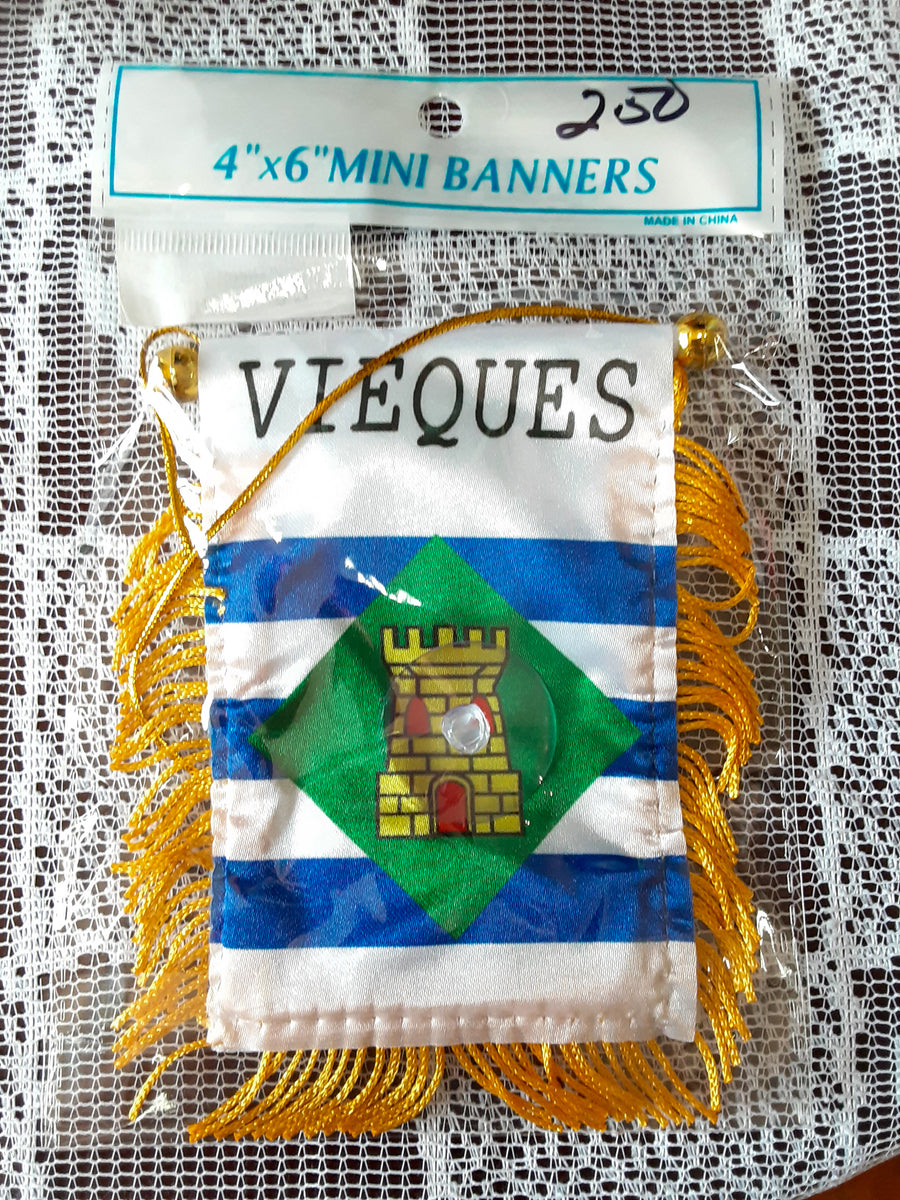 Mini banner del escudo de Vieques – Carolyn's Vieques
